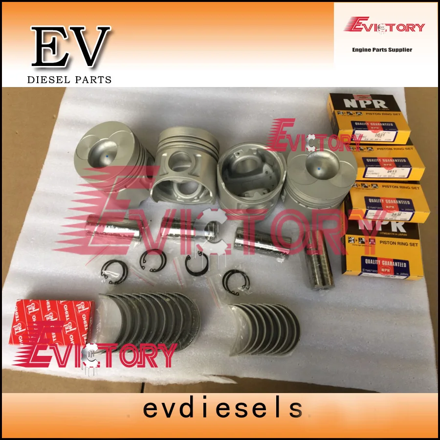 Ev para empilhadeira doosan db33a db33, pistão + anel, cabeça do ...