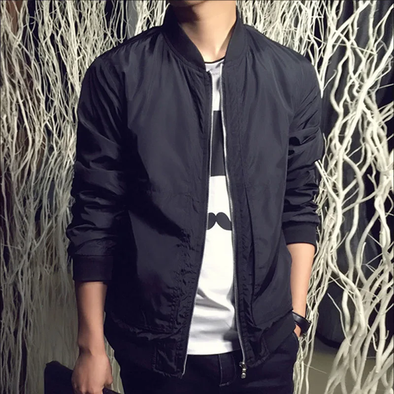 2017 New Arrival Spring Men's Jackets Solid Fashion Coats Male Casual ...