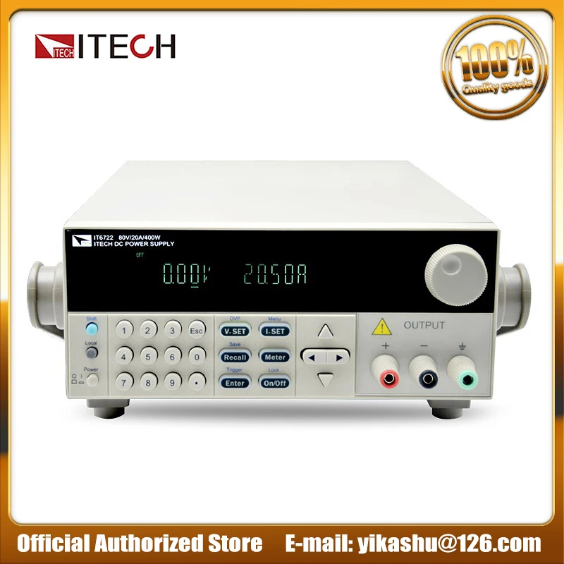 ITECH IT6722A High Precision Adjustable Digital DC Power Supply 80V/20A ...