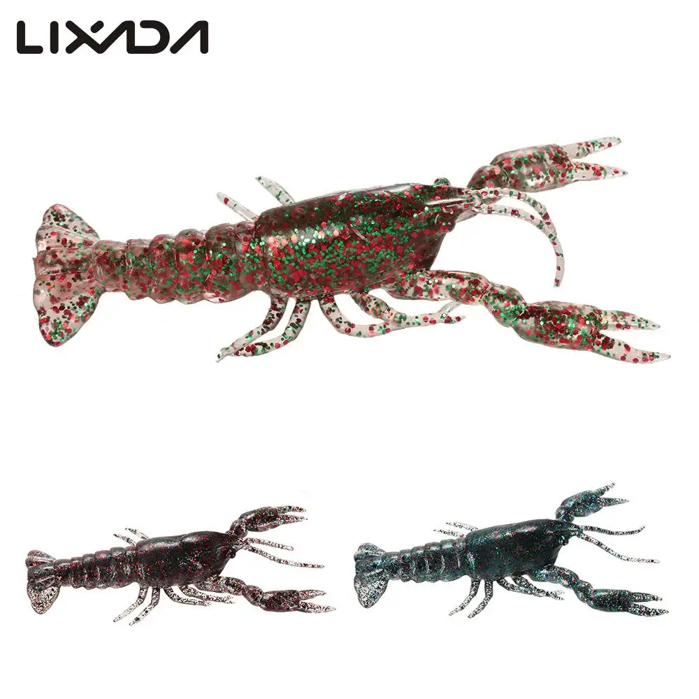 Lixada-12cm-19g-Soft-Crawfish-Shrimp-Lobster-Claw-Bait-Artificial-Lure ...