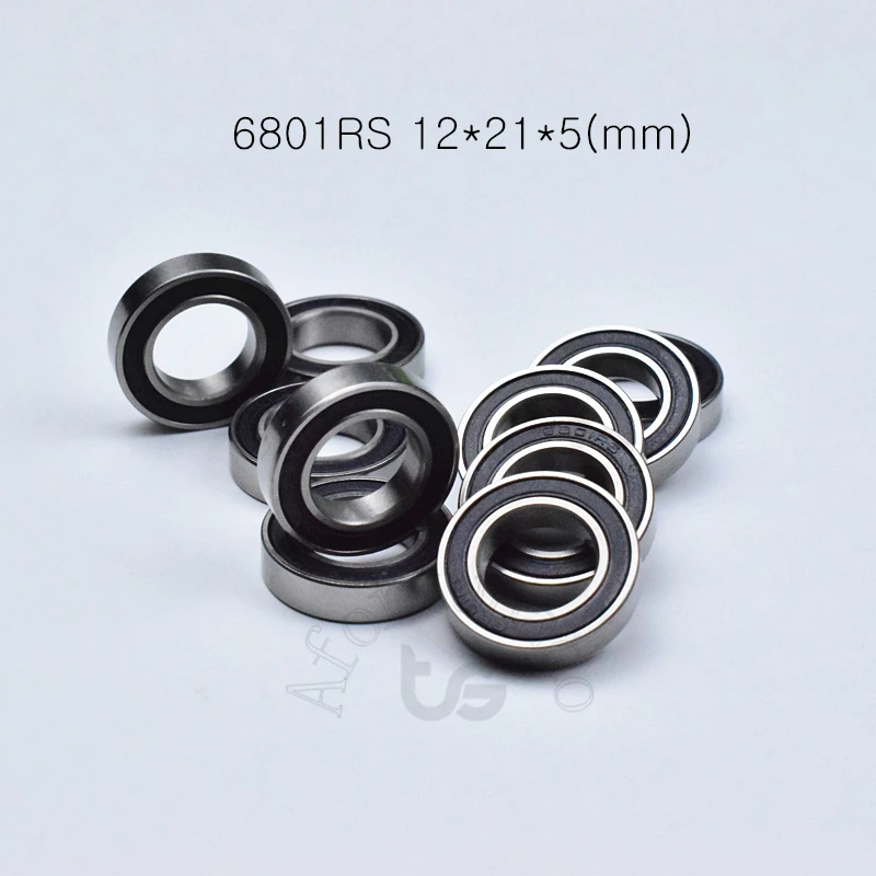 6801RS 12*21*5(mm) bearing 6801 6801RS chrome steel deep groove bearing ...