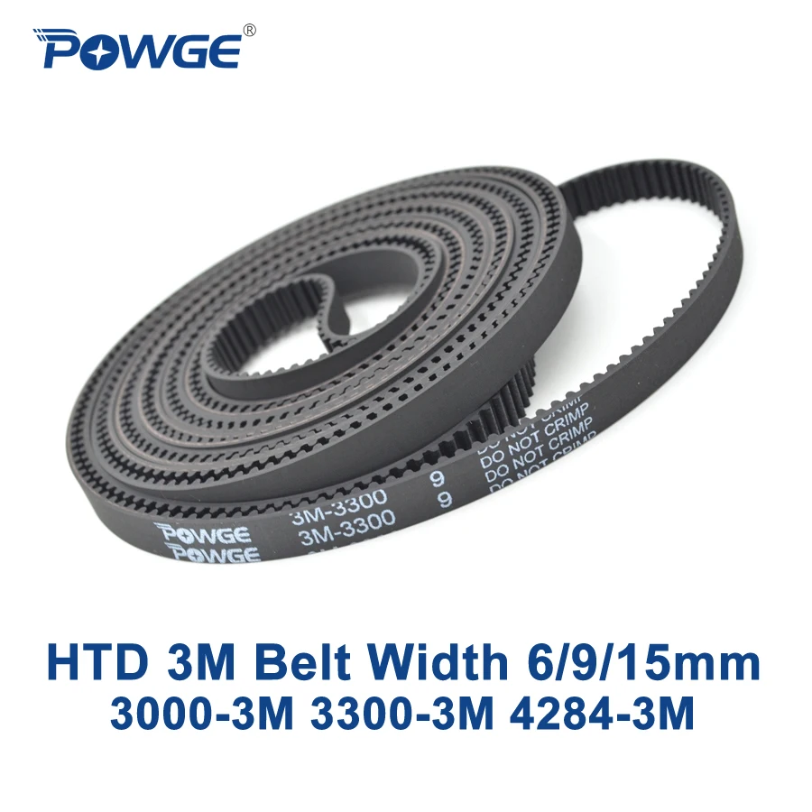 POWGE-HTD-3M-Timing-belt-C-3000-3300-4284-5100-width-6-9-15mm-Teeth ...