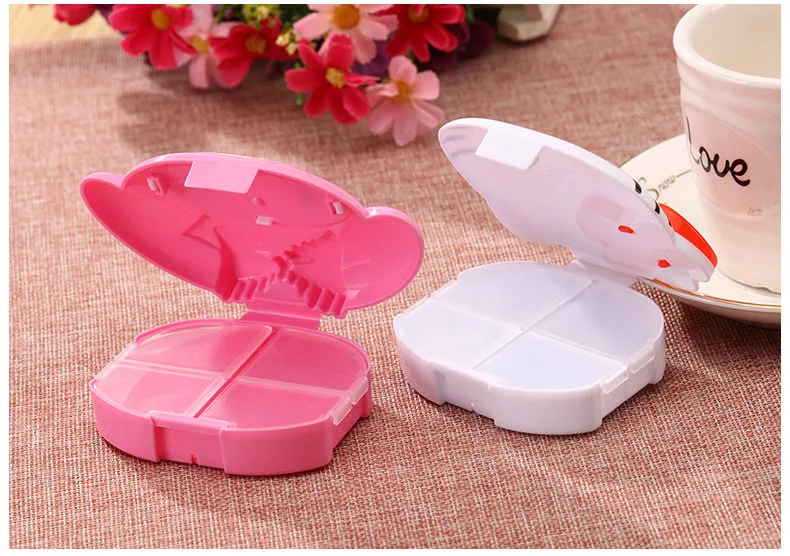 Cartoon Hello Kitty And My Melody Design Portable Pill Medicine Box ...