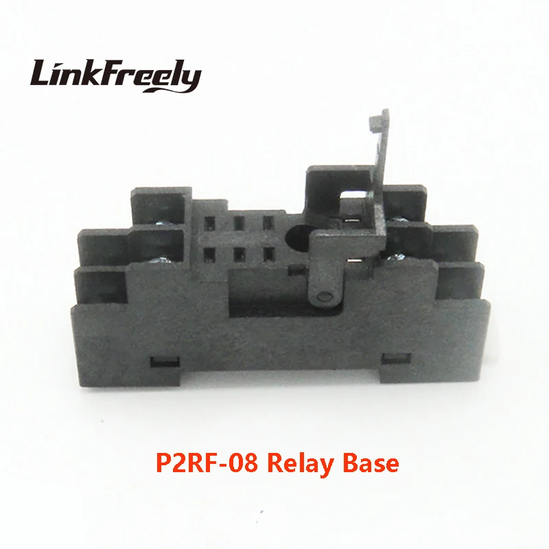 P2rf-08 10pcs Relay Socket Base 8 Pin Terminal 2no+2nc Relay Holder ...