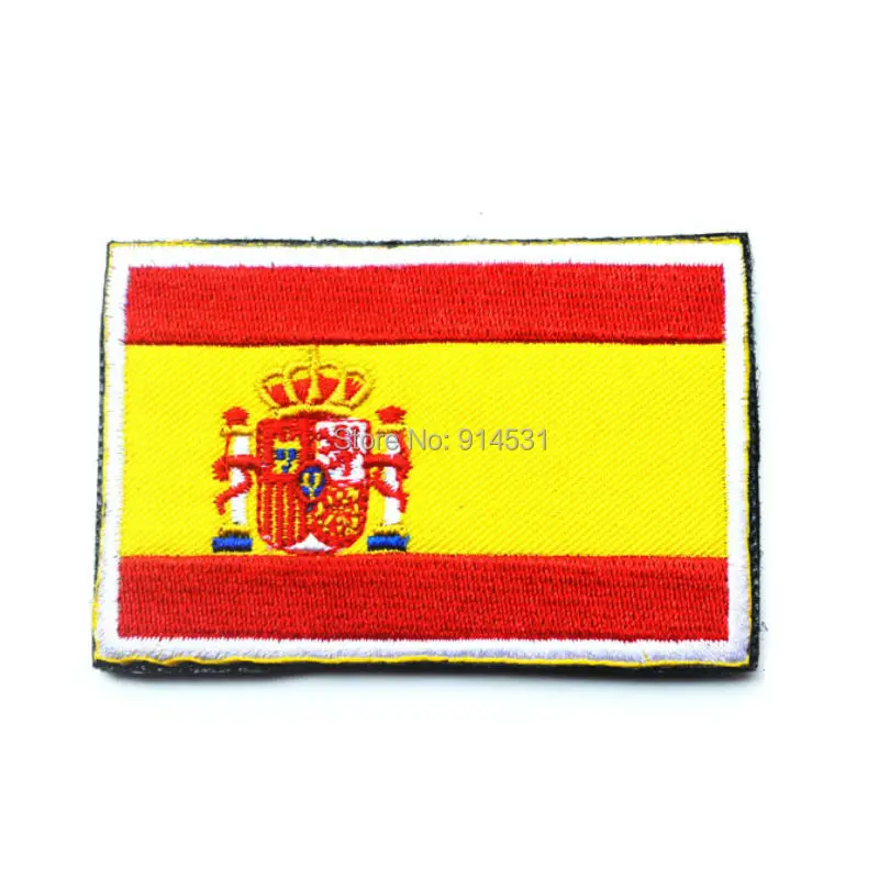 Embroidery-Badge-Spanish-National-Flag-Of-Spain-Military-Embroidered ...