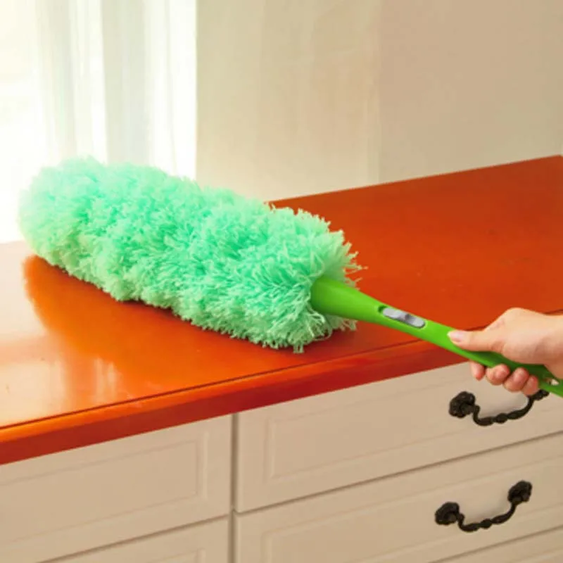 1PCS Long Design Soft Microfiber Cleaning Feather Duster Dust Living ...