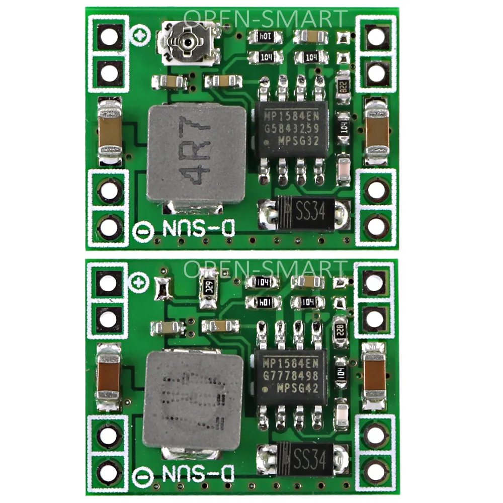 OPEN SMART Mini DC 7~28V to DC 5V Step down Converter + Adjustable Buck ...