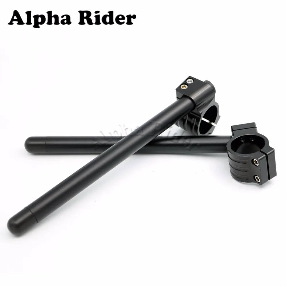 2pcs Black Color Universal Handlebars 33mm Cnc Clip On Ons Motorcycle