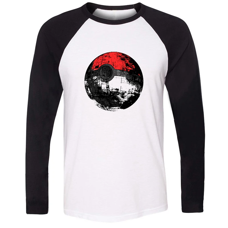 Pokemon Pokeball Design Printed Long Sleeve Cotton T-Shirt ...