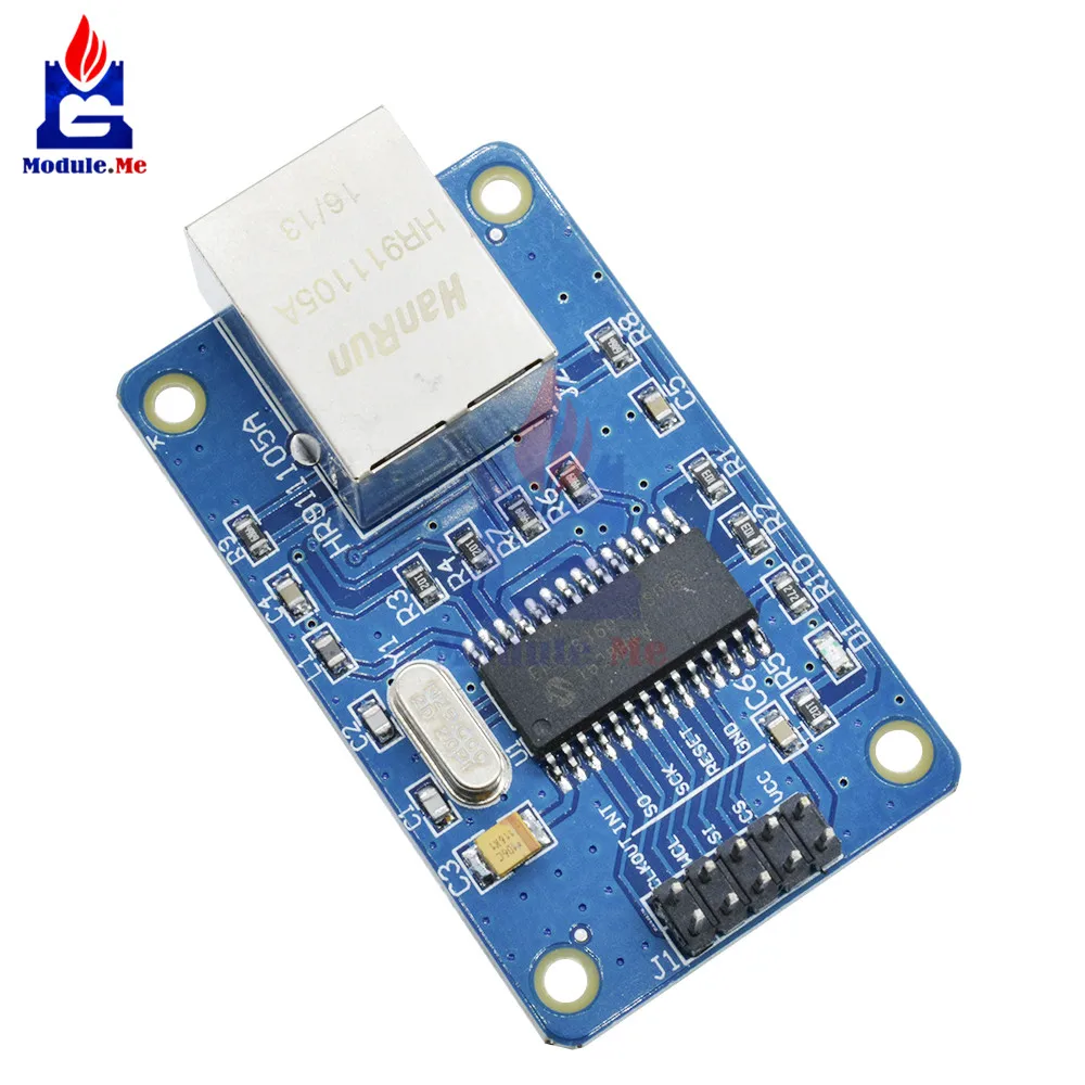 New Enc28j60 Lan Internet Shield Network Module 25mhz Crystal Avr 51 Lpc Stm32 For Arduino Nano