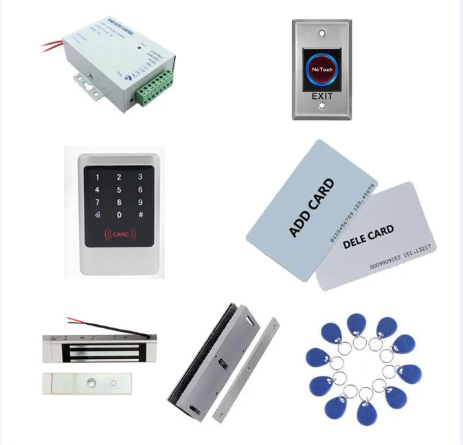 standalonle Metal Access control kit ,power+180kg magnetic lock+180kg U ...