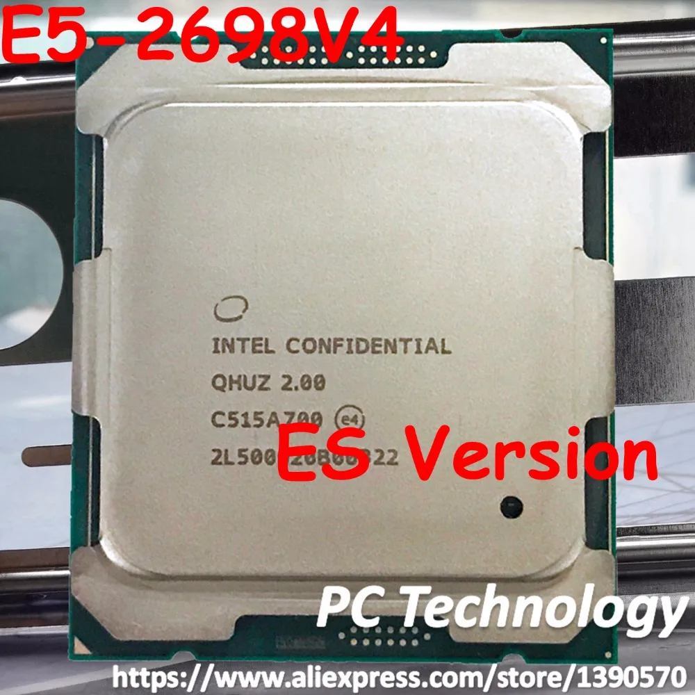 Original Intel Xeon ES Version QHUZ E5-2698V4 CPU Processor E5 2698V4 2 ...
