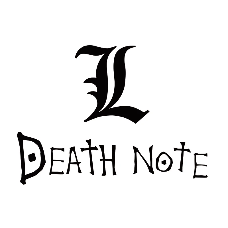 Death Note design car stickers and decals,die cut vinyl reflective car ...