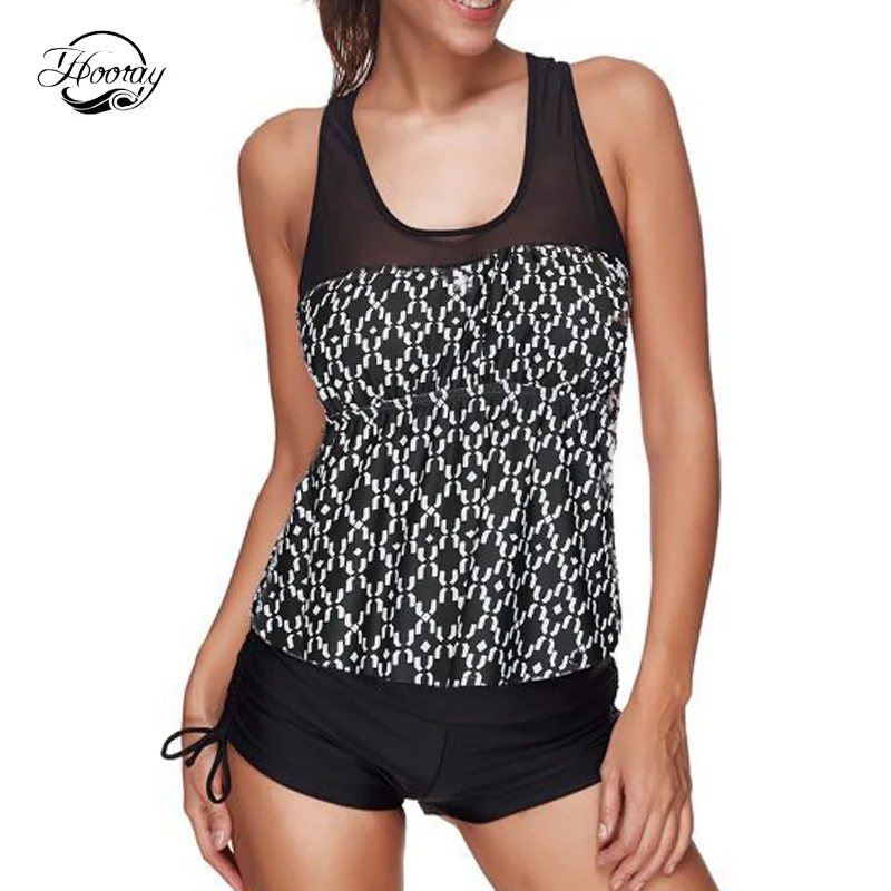 2018 Sexemara Two Piece Swimwear Women Swimsuit Large Size Retro