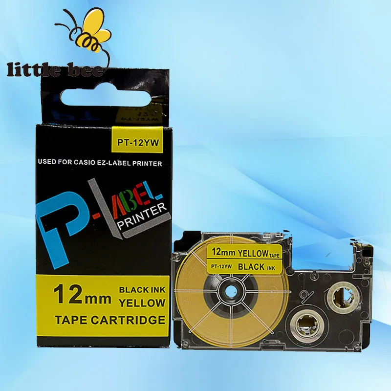 Free Shipping For 1Pcs High Quality Compatible Label Printer Tape 12mm Black On Yellow XR 12YW1 free-shipping-for-1pcs-high-quality-compatible-label-printer-tape-12mm-black-on-yellow-xr-12yw1