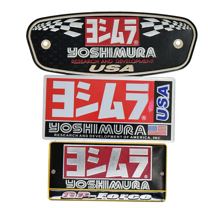 11 Style Heat-resistant Exhaust Pipe Sticker Labels Yoshimura Scarico ...
