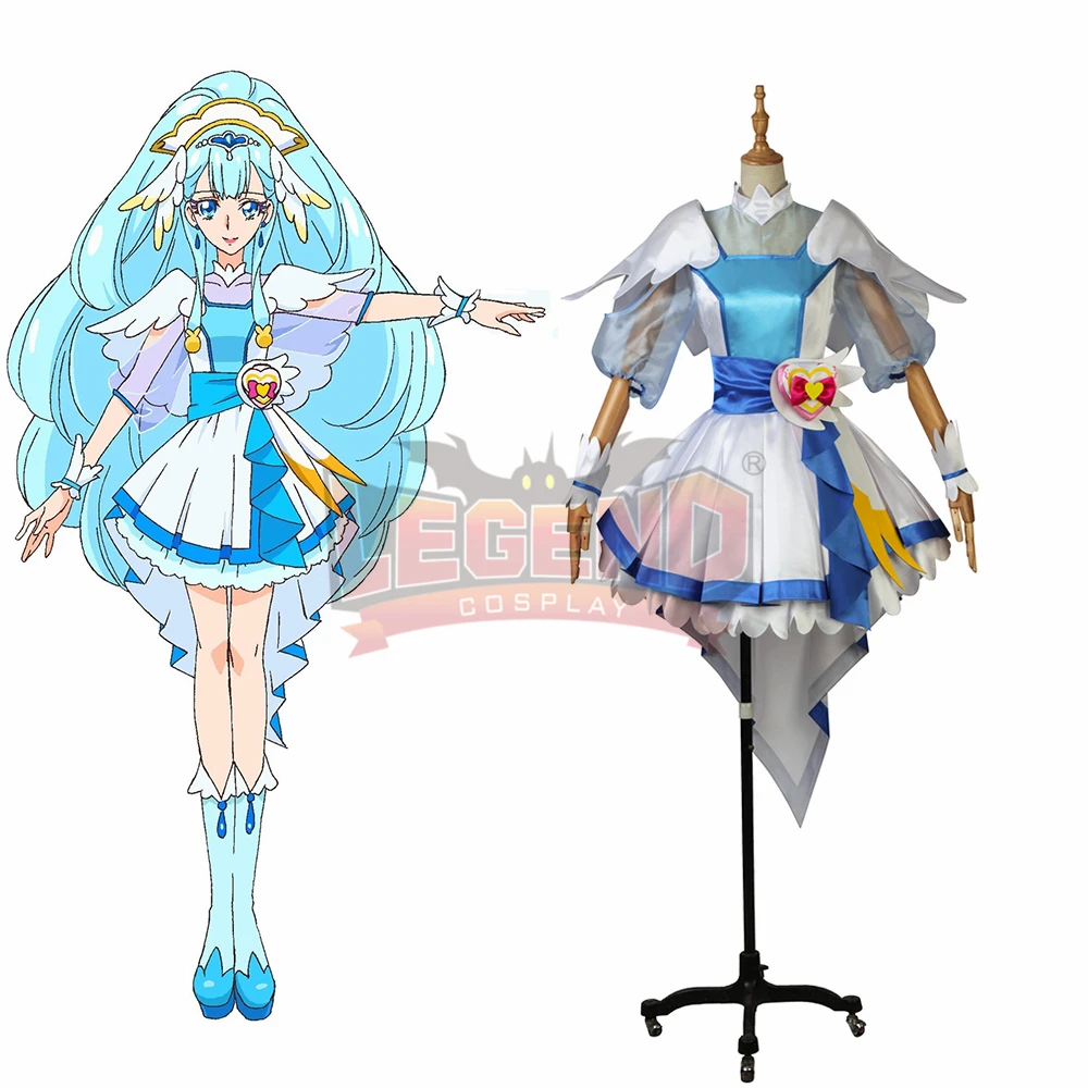 Anime Pretty Cure Precure Hugttocure Ange Yakushiji Saaya Cosplay Costume Dress Full Set Adult