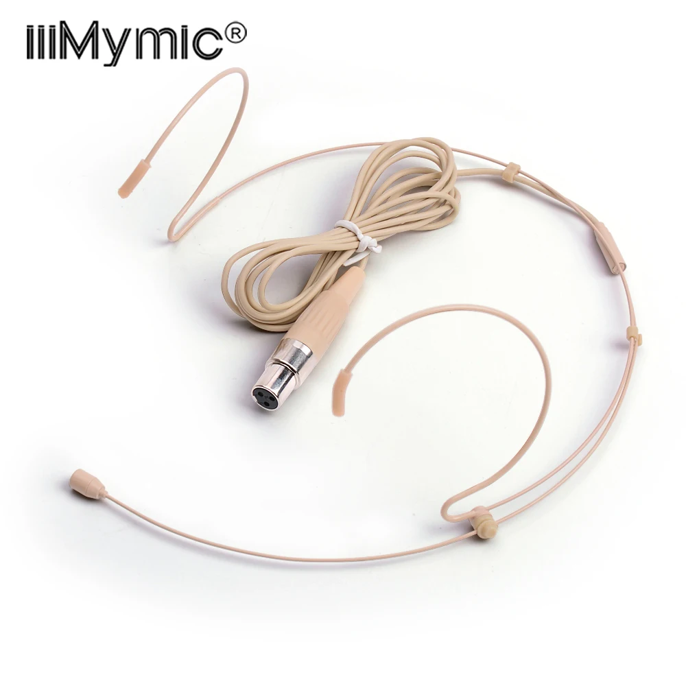 Professional Condenser Headworn Headset Microphone with 3 Pin XLR TA3F ...