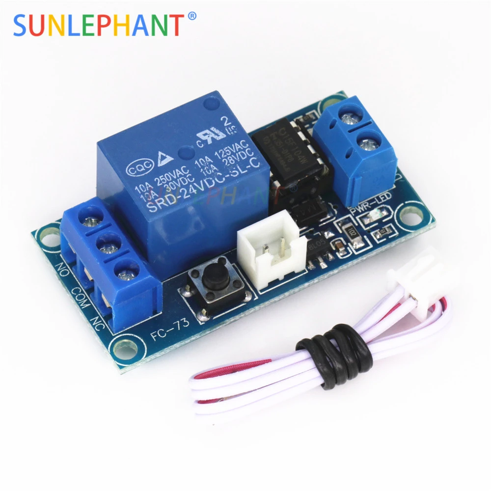 24V 1 Channel Latching Relay Module with Touch Bistable Switch MCU ...