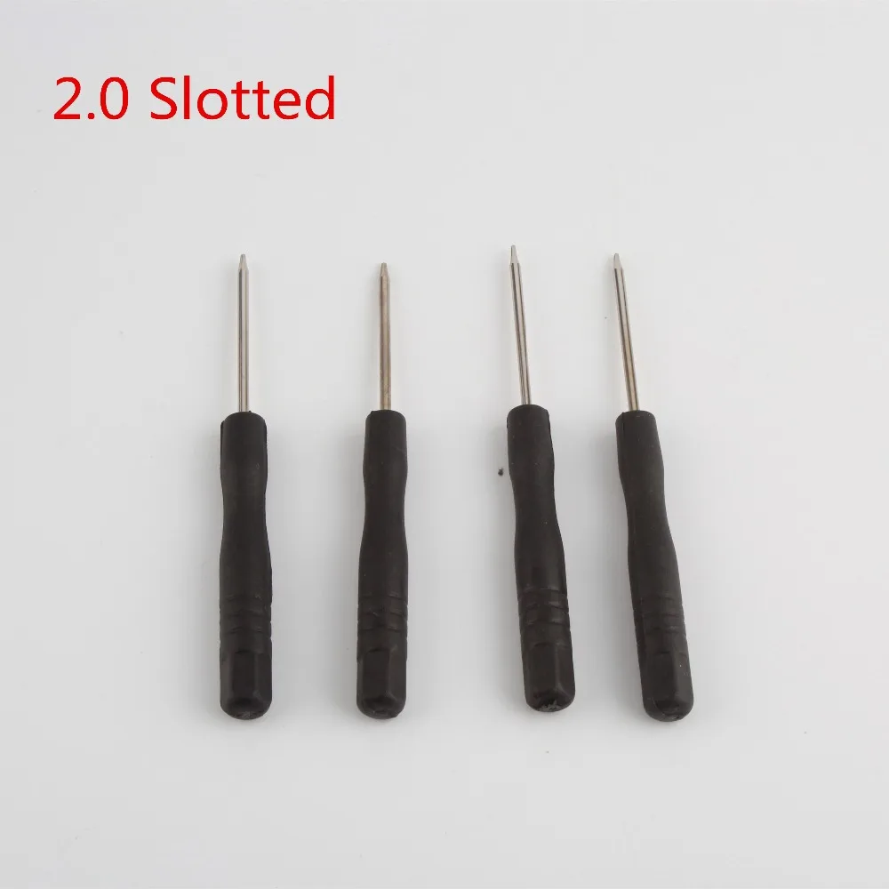 Universal black handle mini slotted screwdriver ( ) 2.0mm opening pry ...
