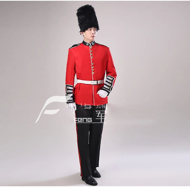 England Royal Guard Soldier Costume Stage British Guard Court Garment ...