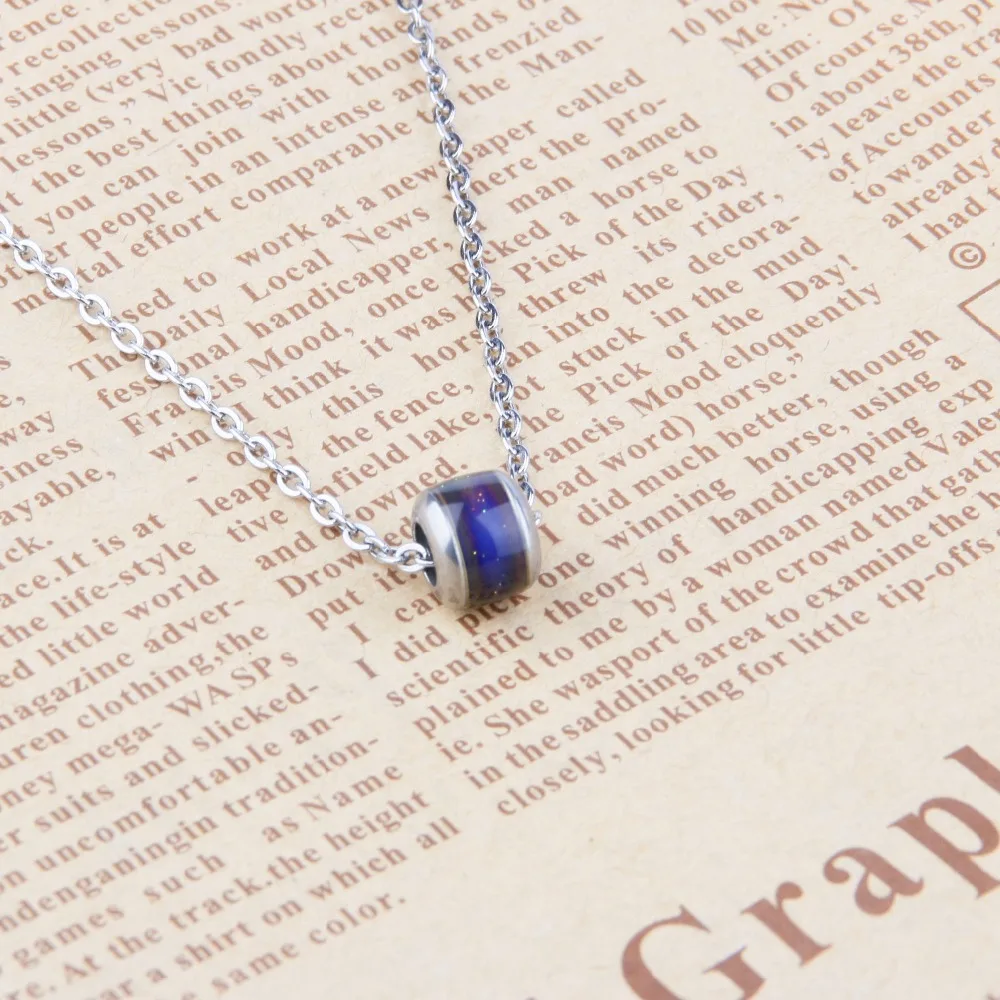 Mood Necklace Color Changing Alloy with Lucky Mood Beads Color Changed ...