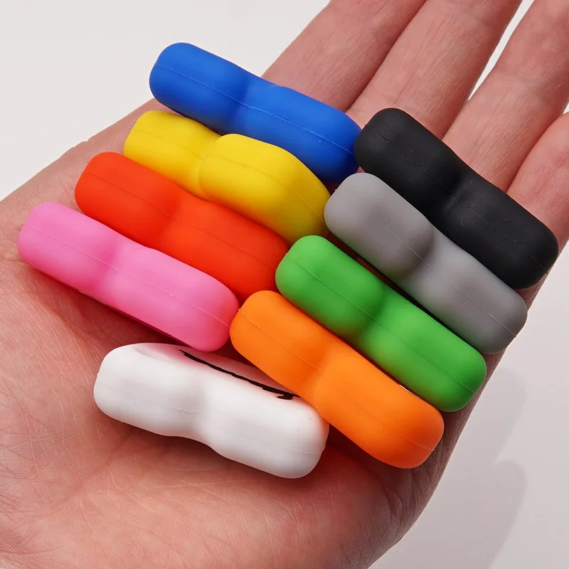 100 Pcs Silicone Rubber Key Fob Set Case Cover Cap Sticker Keyring