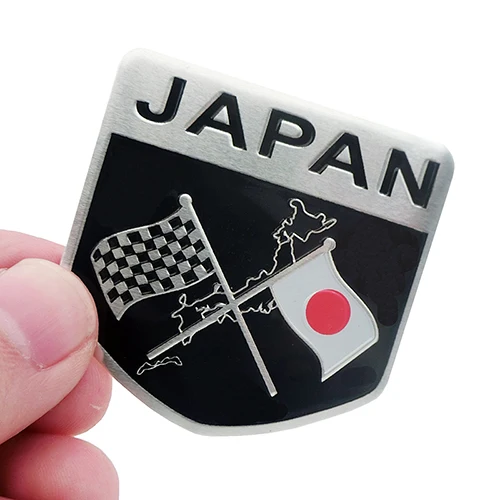 Japanese Flag Emblem Badge Car Styling Motorcycle Sticker Decal for ...