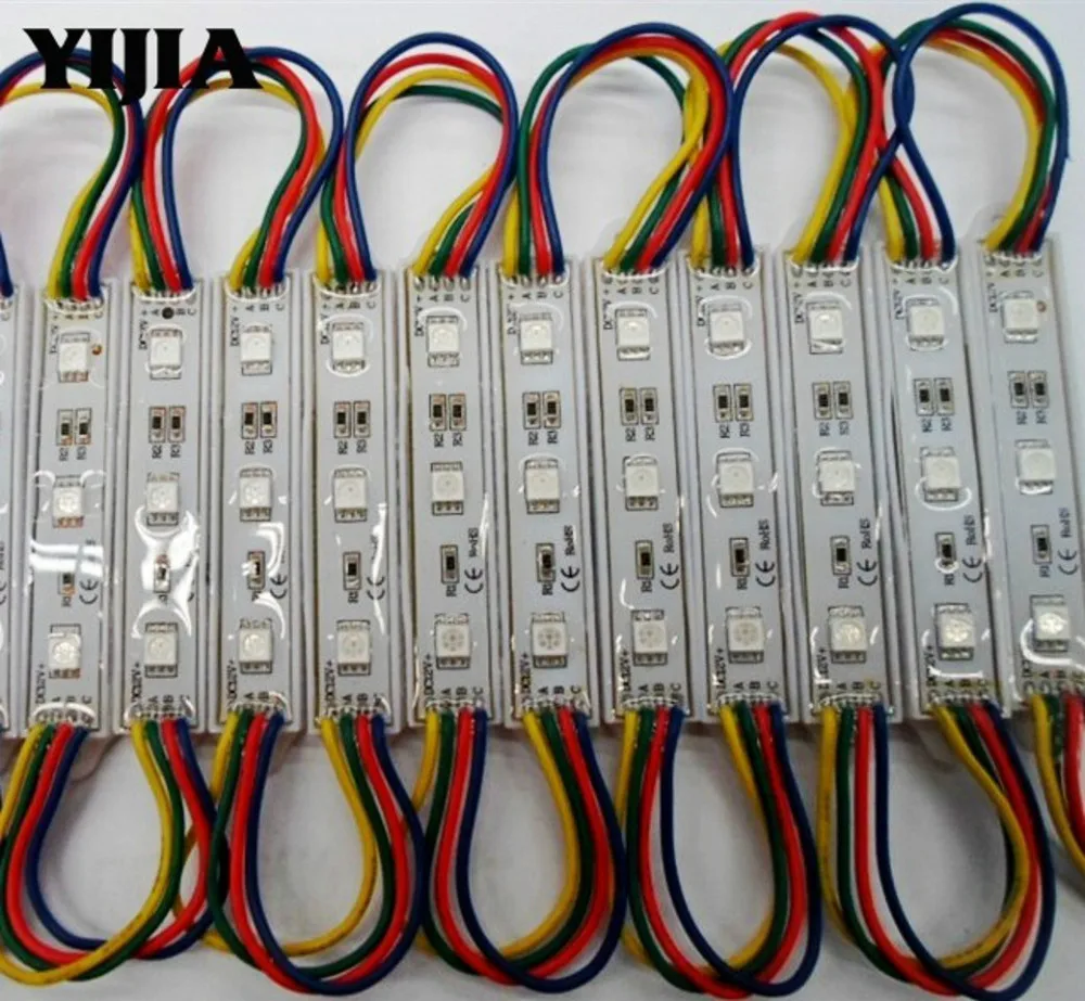 AAA 20pcs 5050 3LED RGB LED Module SMD Light Waterproof 0.72W 12V DC ...