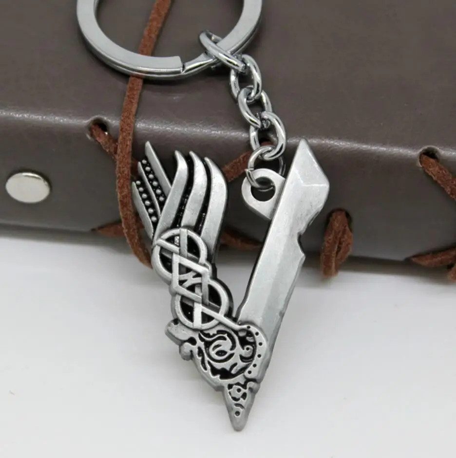 Famous Movie Viking Key Chain Silver Color Charms Metal Keychain Film ...