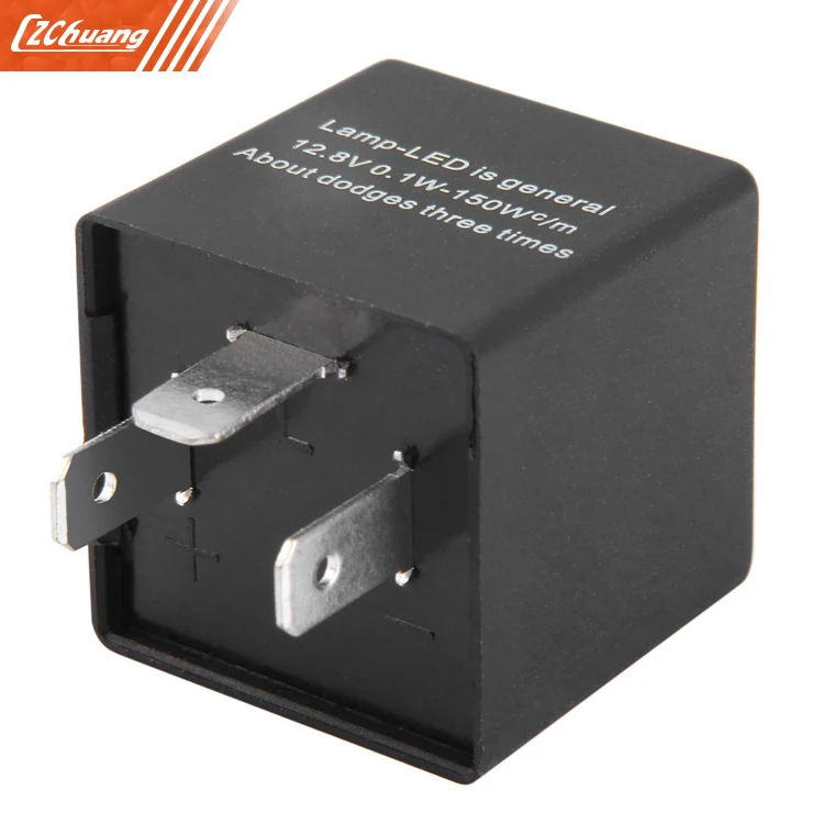 Mgi 3 Pin Flasher 4 Pcs 3 Pin 12V Electronic Turn Signal Flasher Relay ...