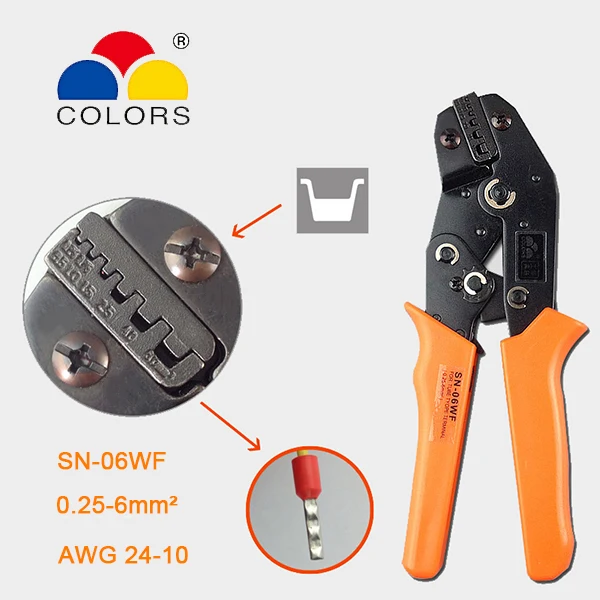 crimping tool sn-28b terminal crimper pliers pince a sertir ferrule ...