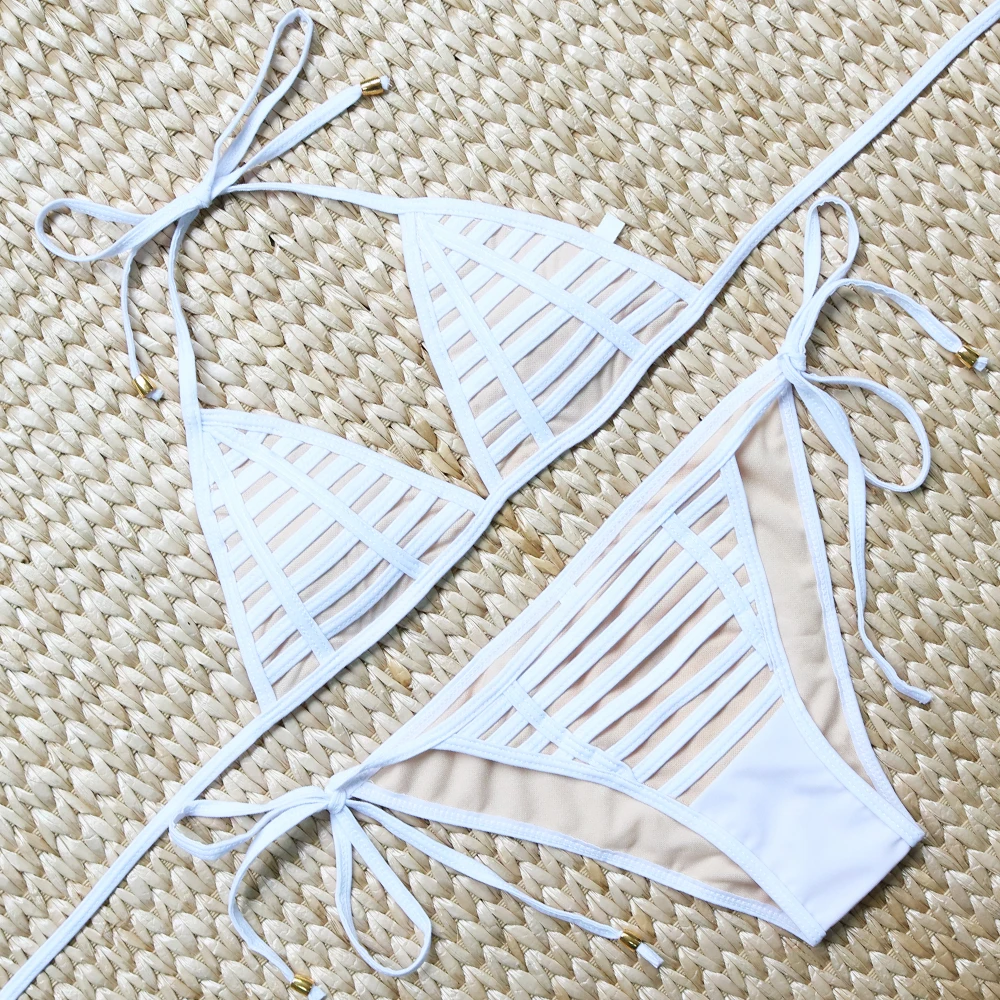 2016 Woman Swimwears G String Swimsuits Low Waist Bikini Swimming Bathing Suit Brazilian Maillot