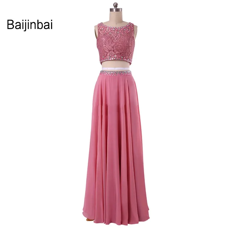 Baijinbai Hot Sale Real Sample 2 Pieces Long Prom Dresses For Special ...