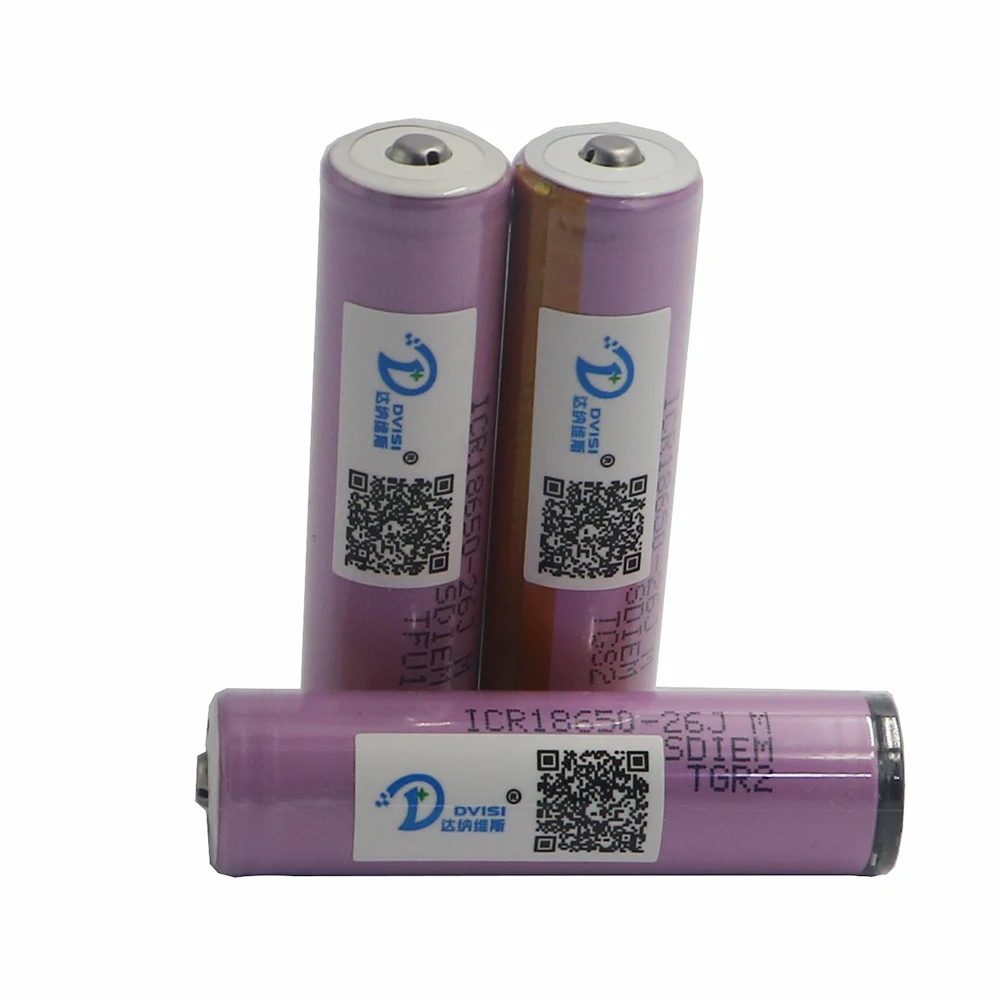 20Pcs/lot New DVISI Original For Sumsung 18650 2600mAh Battery Li lon ...