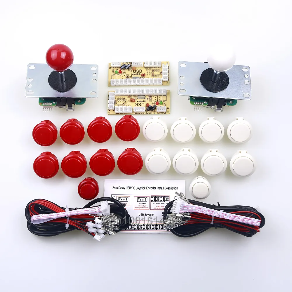 2 x Arcade Start Button + 16 x Sanwa Push Button + USB Circuit Board ...