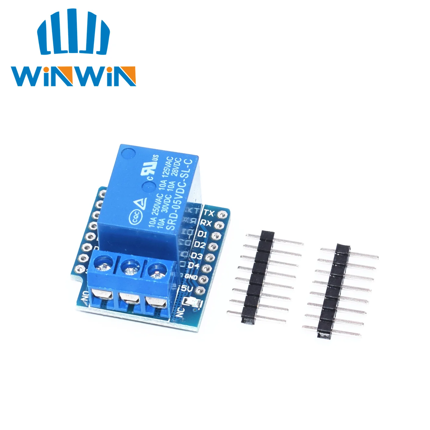 Generic 10pcs One Channel Wemos D1 Mini Relay Shield Wemos D1 Mini Relay Module For ESP8266 ...