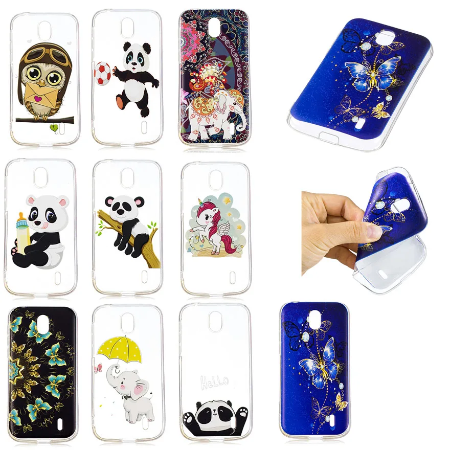 Back phone cases for Nokia 2 Cute Animal Butterfly Silicone Soft TPU ...