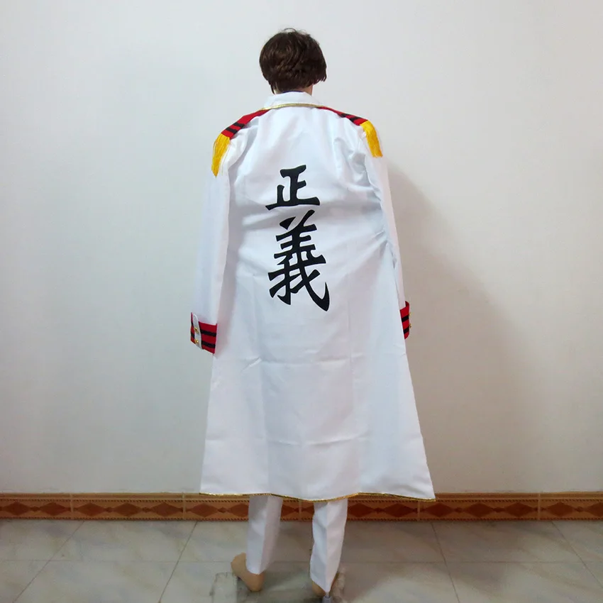 One Piece Monkey D. Garp Navy Justice Cloak suit Cosplay Costume | One ...