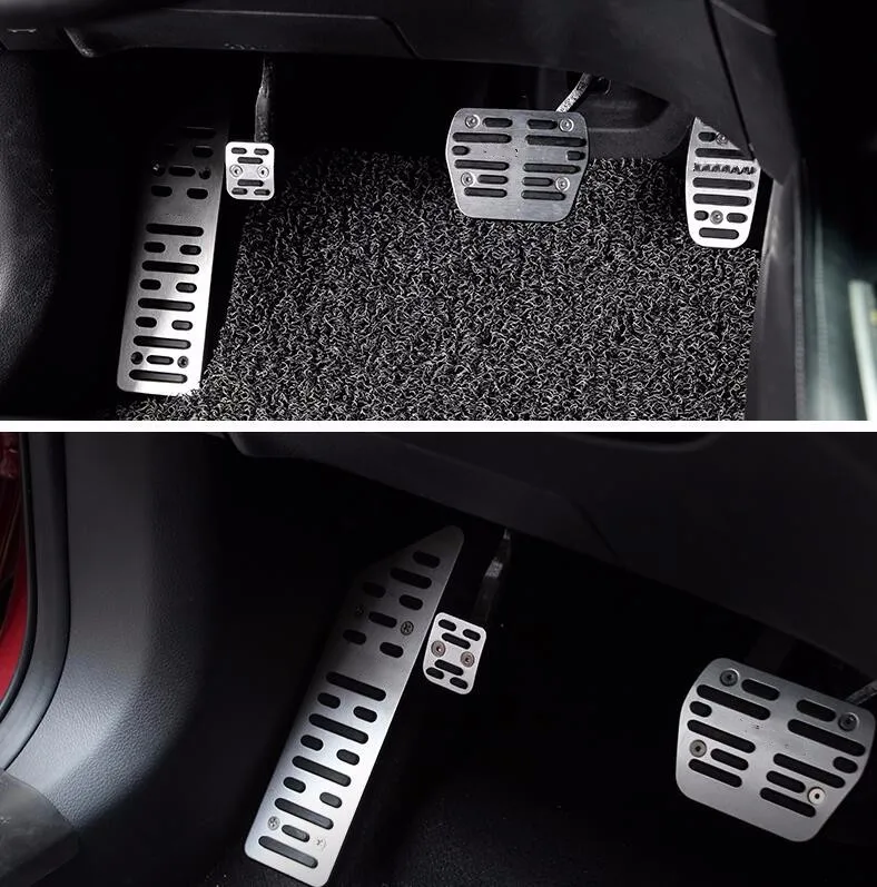 Aluminum Alloy Foot Rest Pedal Accelerator And Clutch Pedal For Nissan ...