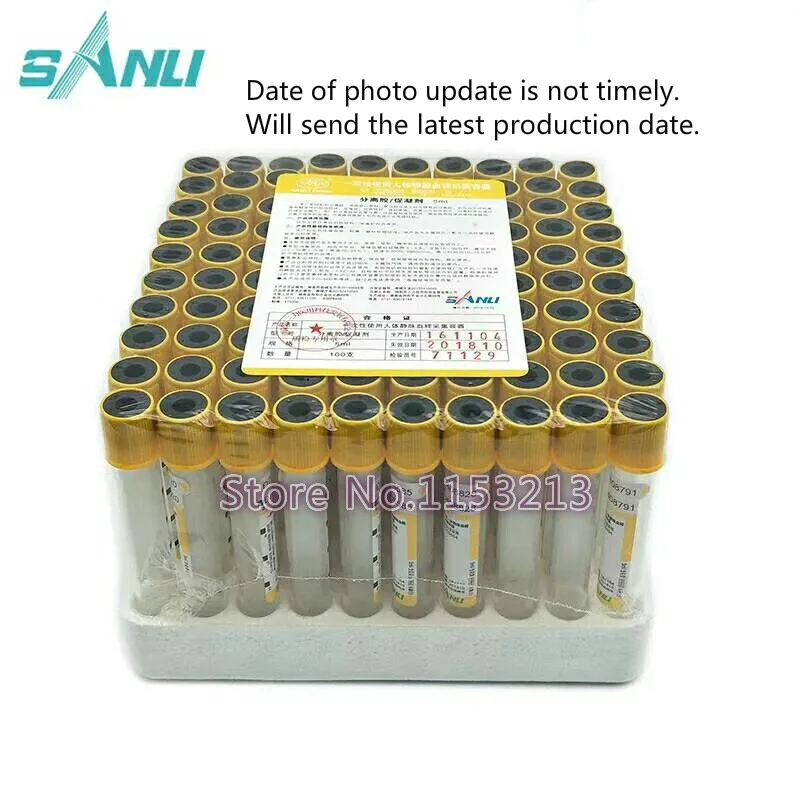 Disposable Sterile Vacuum Blood Collection Tube With Separation Glue ...
