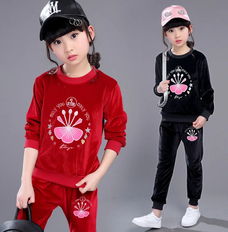 Aliexpress.com : Buy 2017 New Girls Sports Suit Fashion Autumn Clothing ...