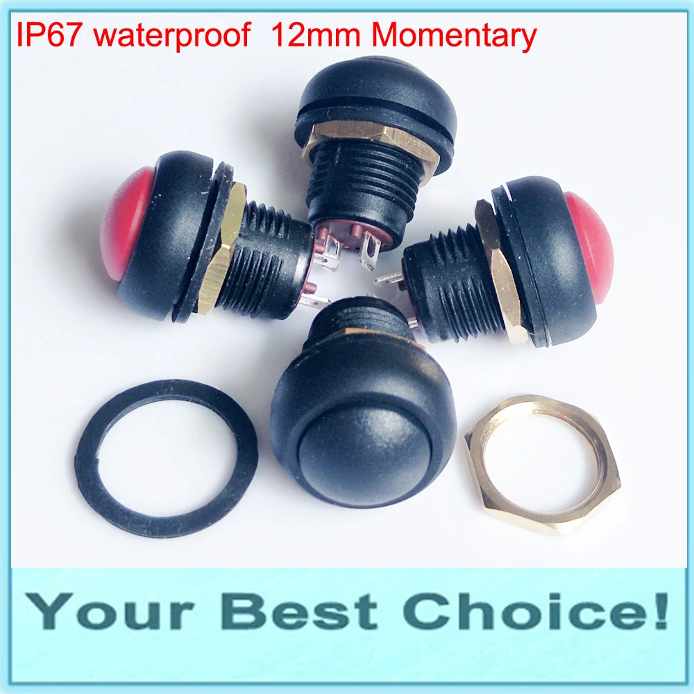 100pcs-Lot-12mm-IP67-Waterproof-Momentary-Plastic-Push-Button-Switch ...