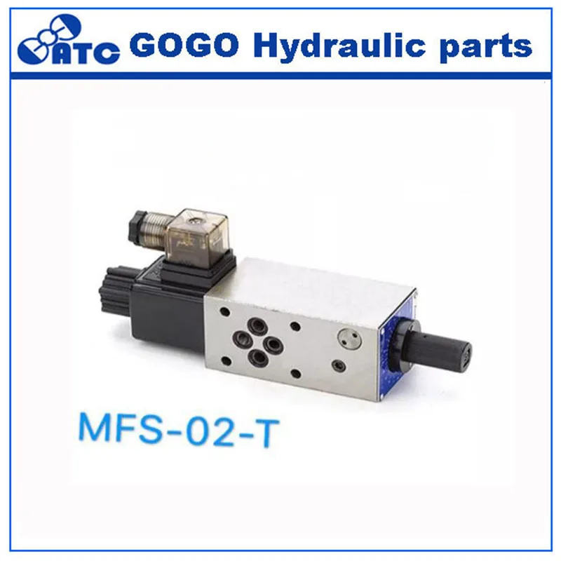 Hydraulic Modular Electromagnetic speed control valve Solenoid flow ...