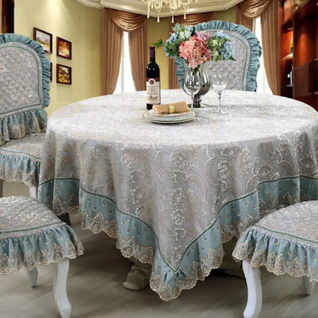 Custom Made Table Cloth Cover Jacquard Round Square 90 130 150 180 200 Custom Made Table Cloth Cover Jacquard Round Square 90 130 150 180 200