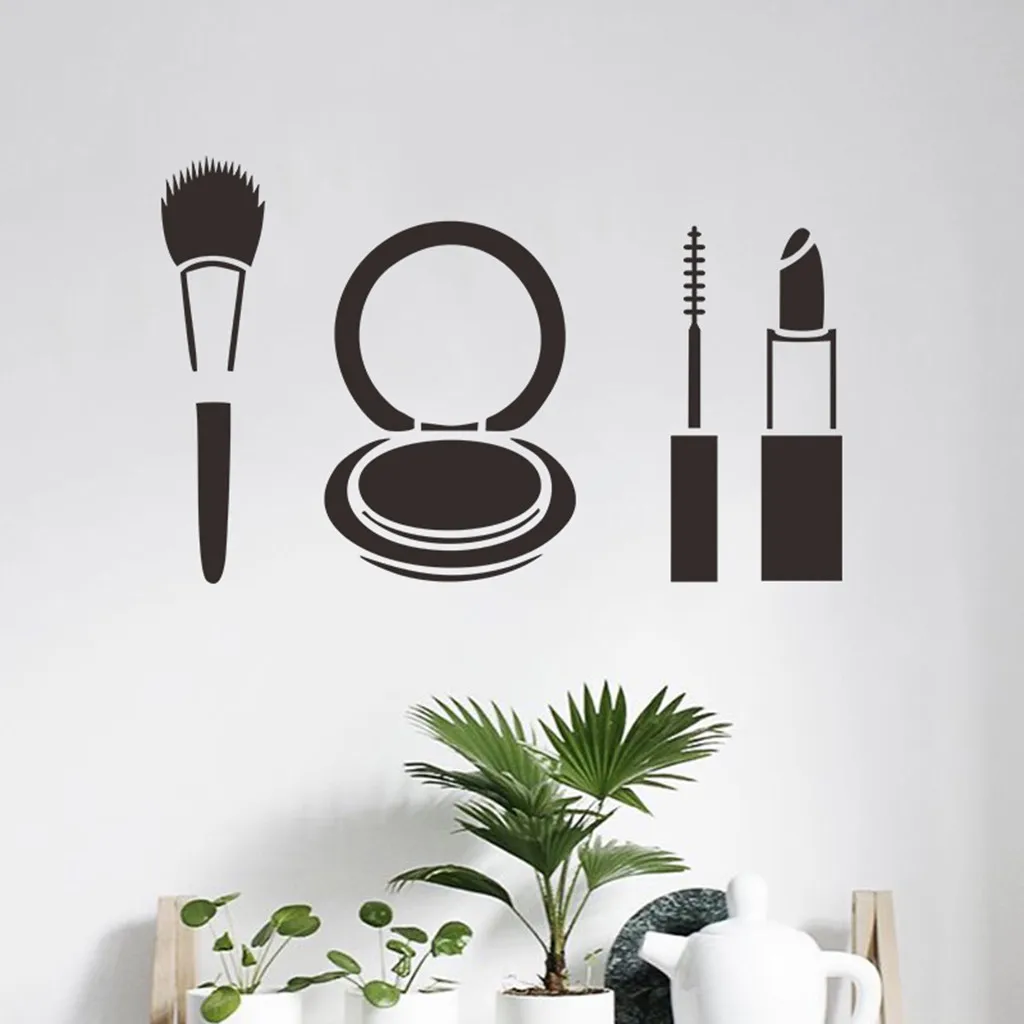 2019 DIY Wall Decor Sticker Decal Fashion Lipstick Makeup Girl Face ...