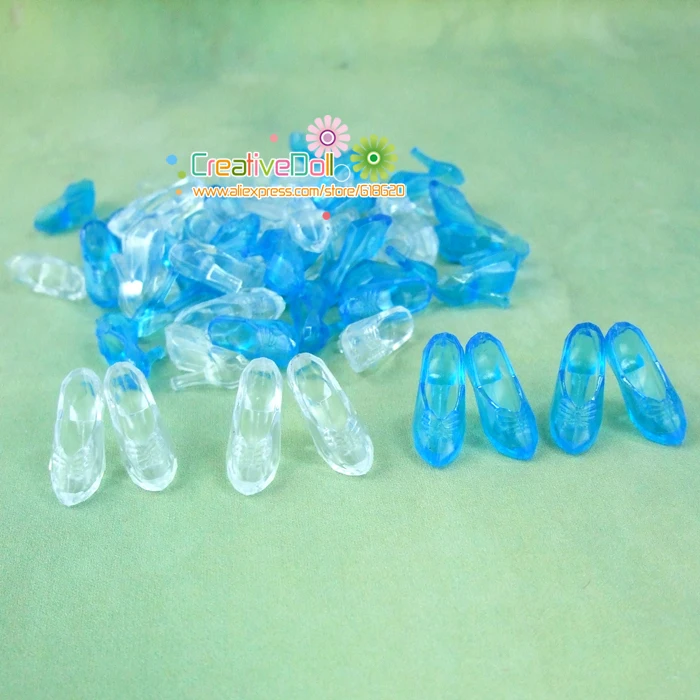 10 Pairs Imitation Fairy Tale Crystal Shoes For CINDERELLA Fashion ...