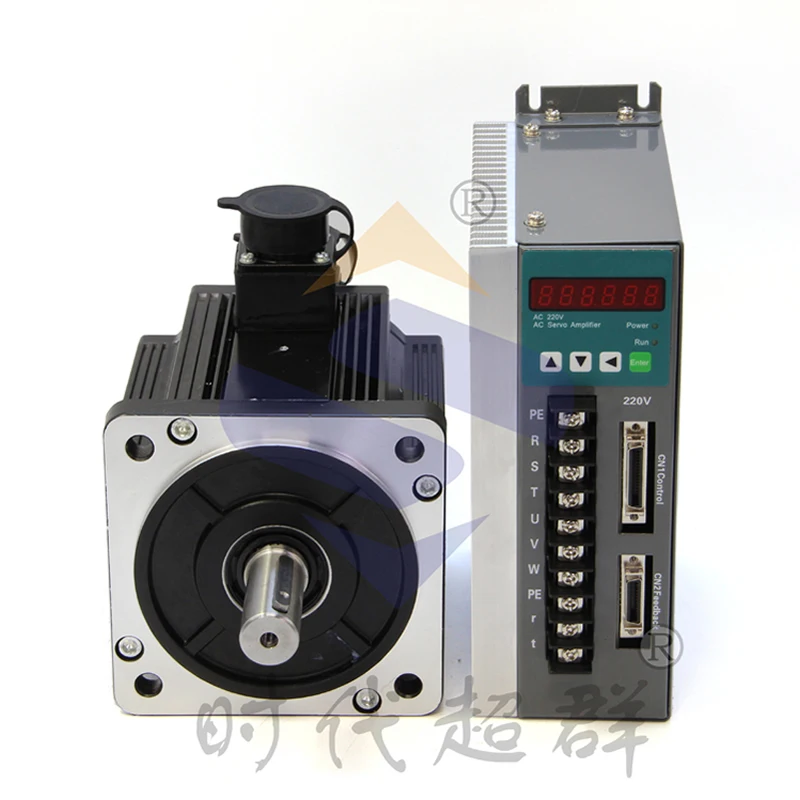 130 servo motor set 2KW 2500rpm 7.7Nm with AC servo drive positive ...