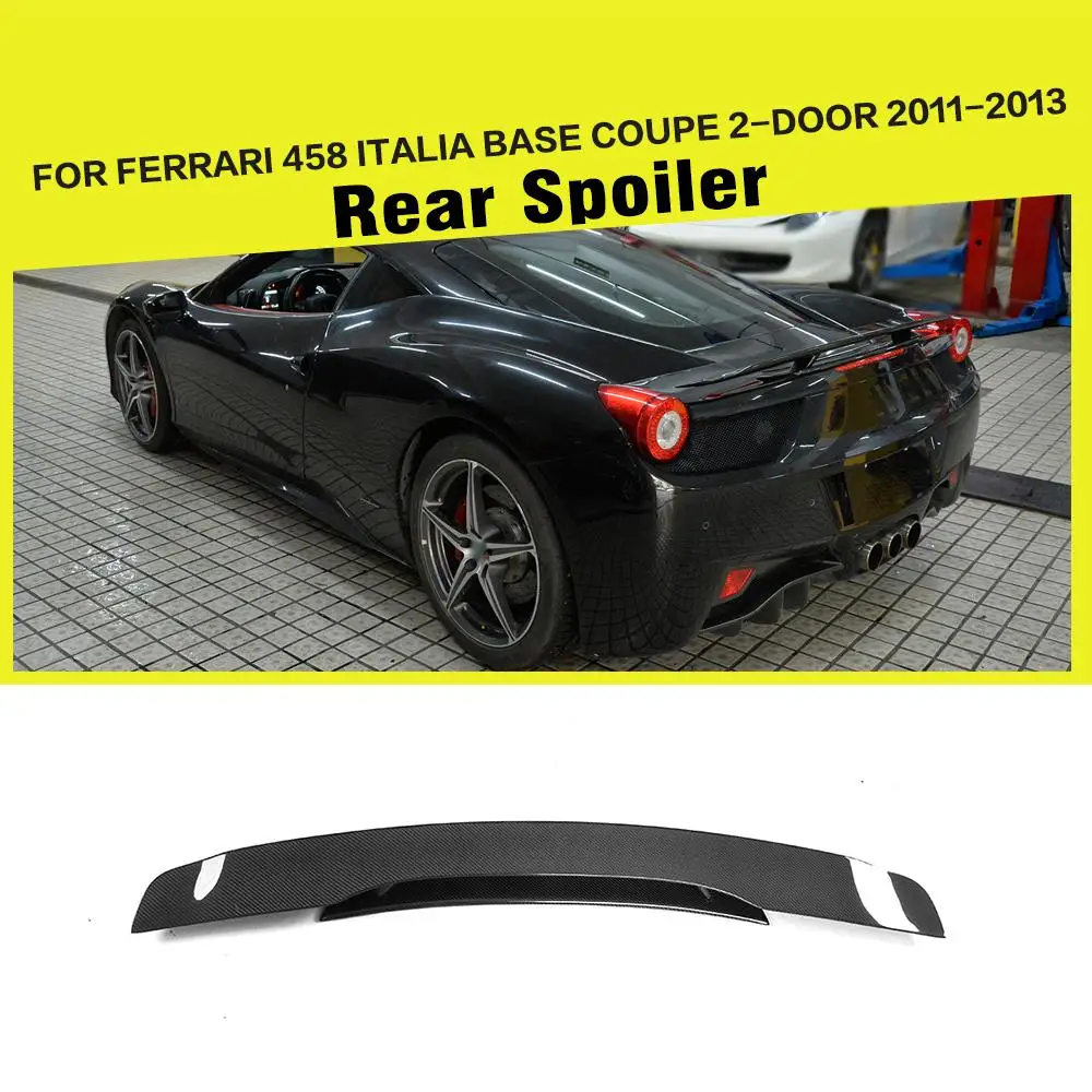 Carbon Fiber Rear Trunk Double Layers Spoiler Wing Boot Lip for Ferrari ...