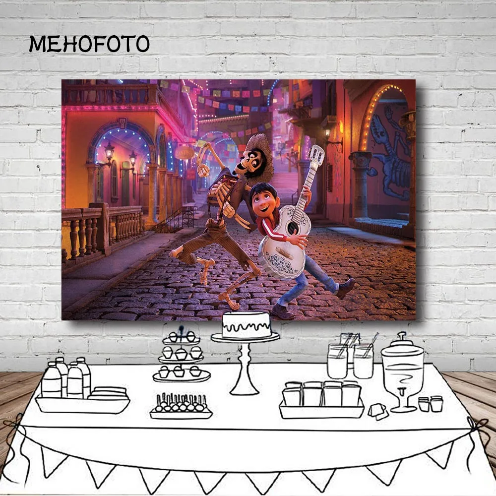 Mehofoto Happy Birthday Cartoon Coco Movie Children Custom Photo ...